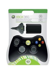 Xbox 360 Official Wireless Controller & Play Charge Kit On Xbox 360 ...